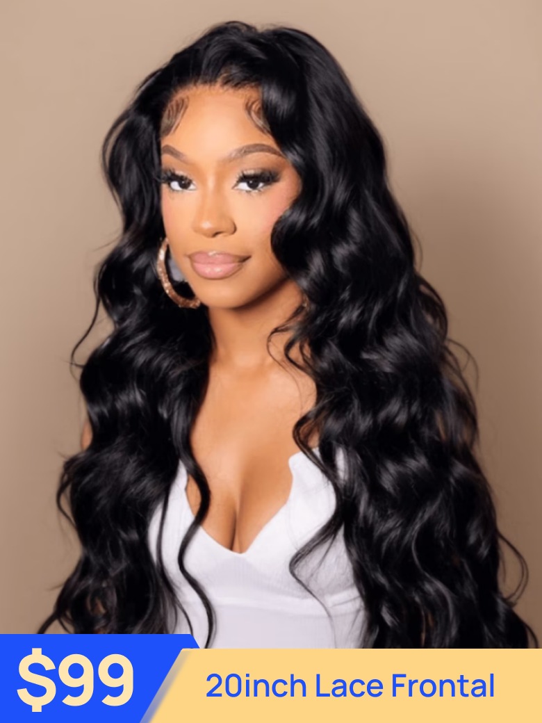 Nadula Flash Sale 13x4 Lace Front Body Wave Pre Plucked Hairline 150% Density Wig Black Friday Sale