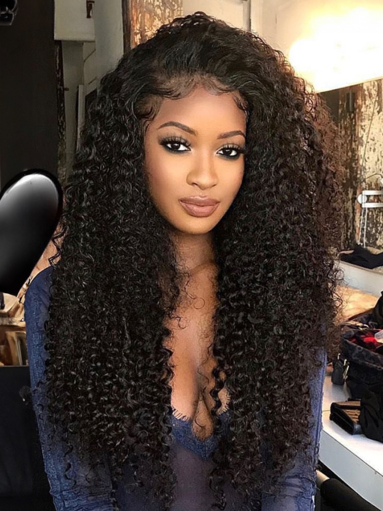 Nadula 200% Density Flash Sale Kinky Curly U Part Wig And 7x5 Bye Bye Knots Invisible Lace Wig ...