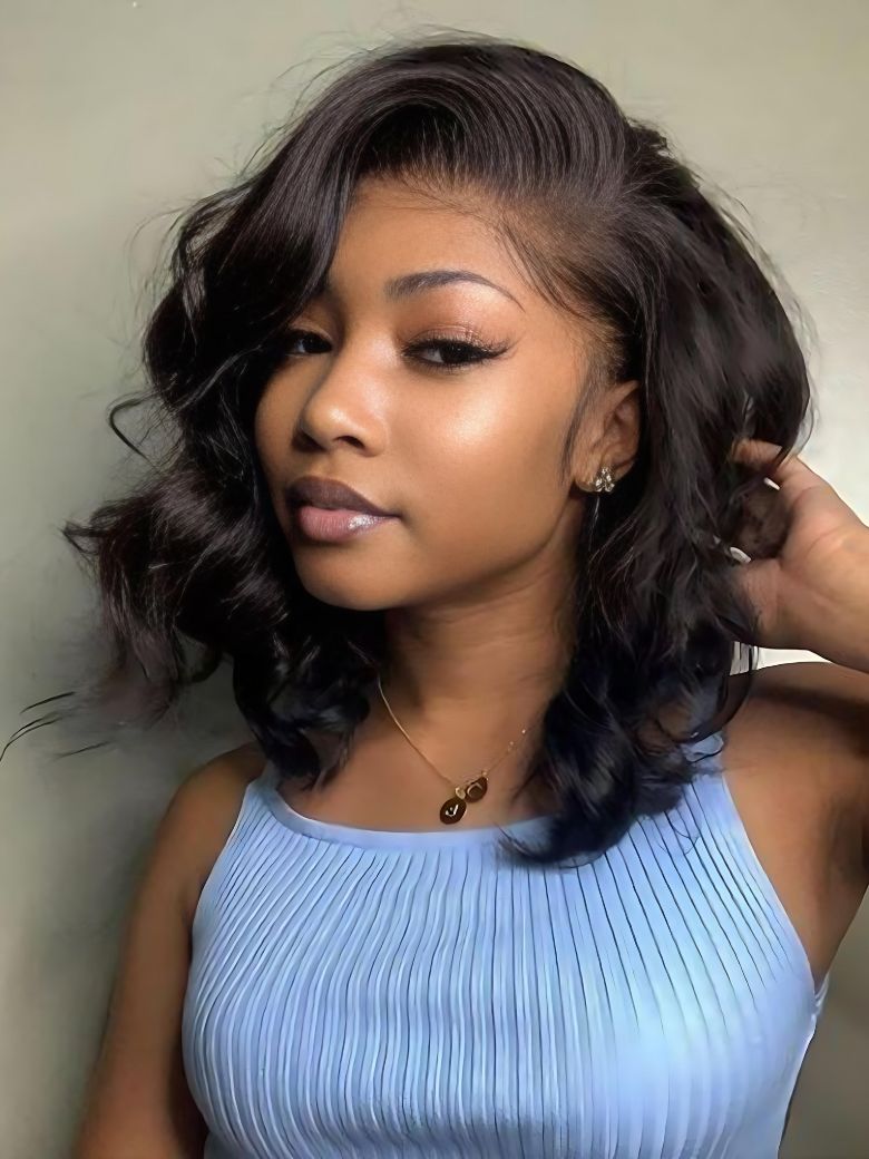Nadula | 100% Virgin Human Hair Wavy Wig, Lace Front Wig, Lace Closure ...